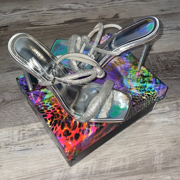 Cape Robbin | Shoes | Cape Robbin Silver High Heels Gems Size 7 | Poshmark